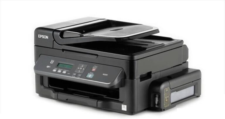Epson M205 Multi-function Wireless Printer (Black, Refillable Ink Tank ...
